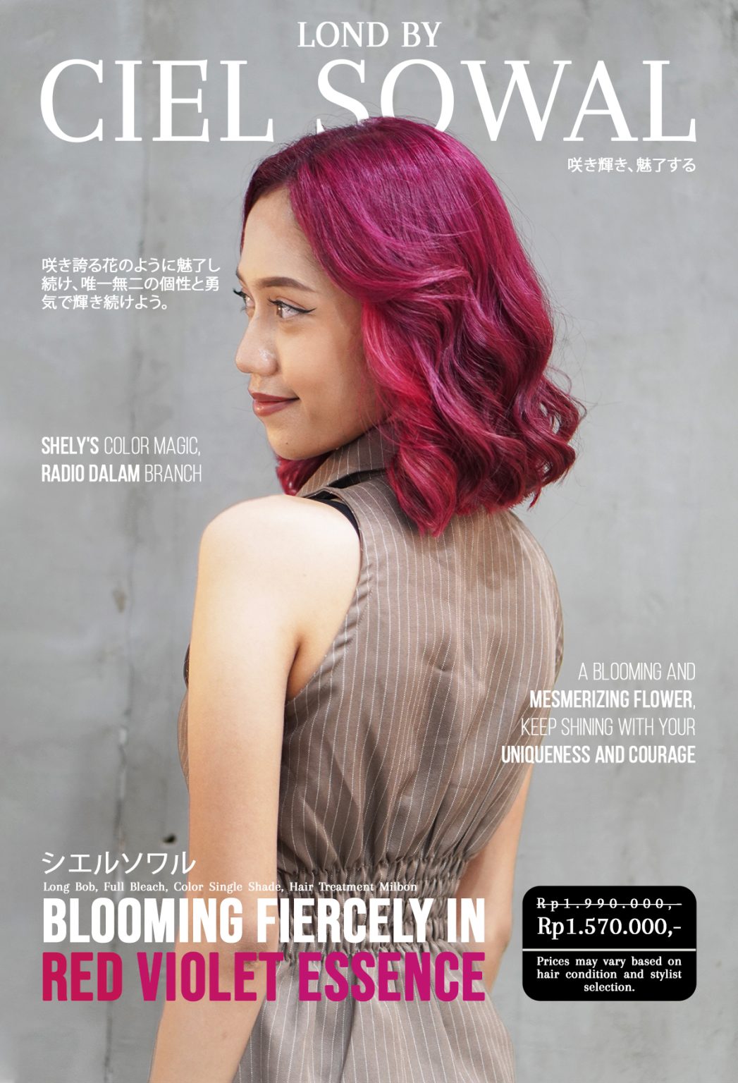 Shine with the Alluring Red Violet Hair Color - Lond by Ciel Sowal